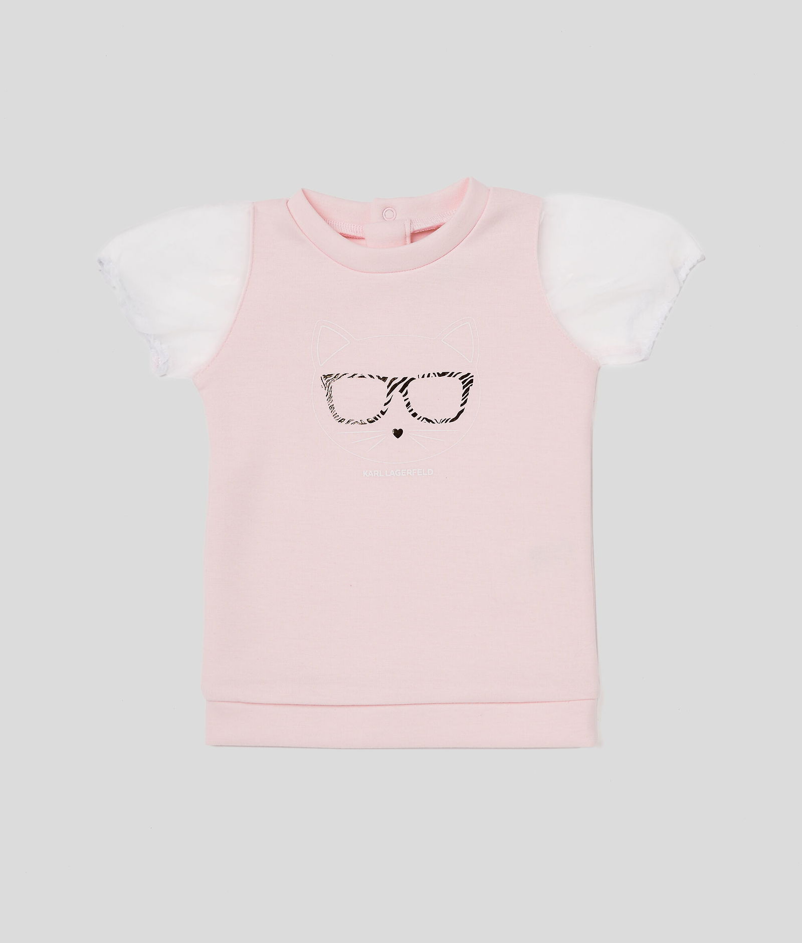 KARL LAGERFELD Baby Choupette Dress in Pale Pink | endource