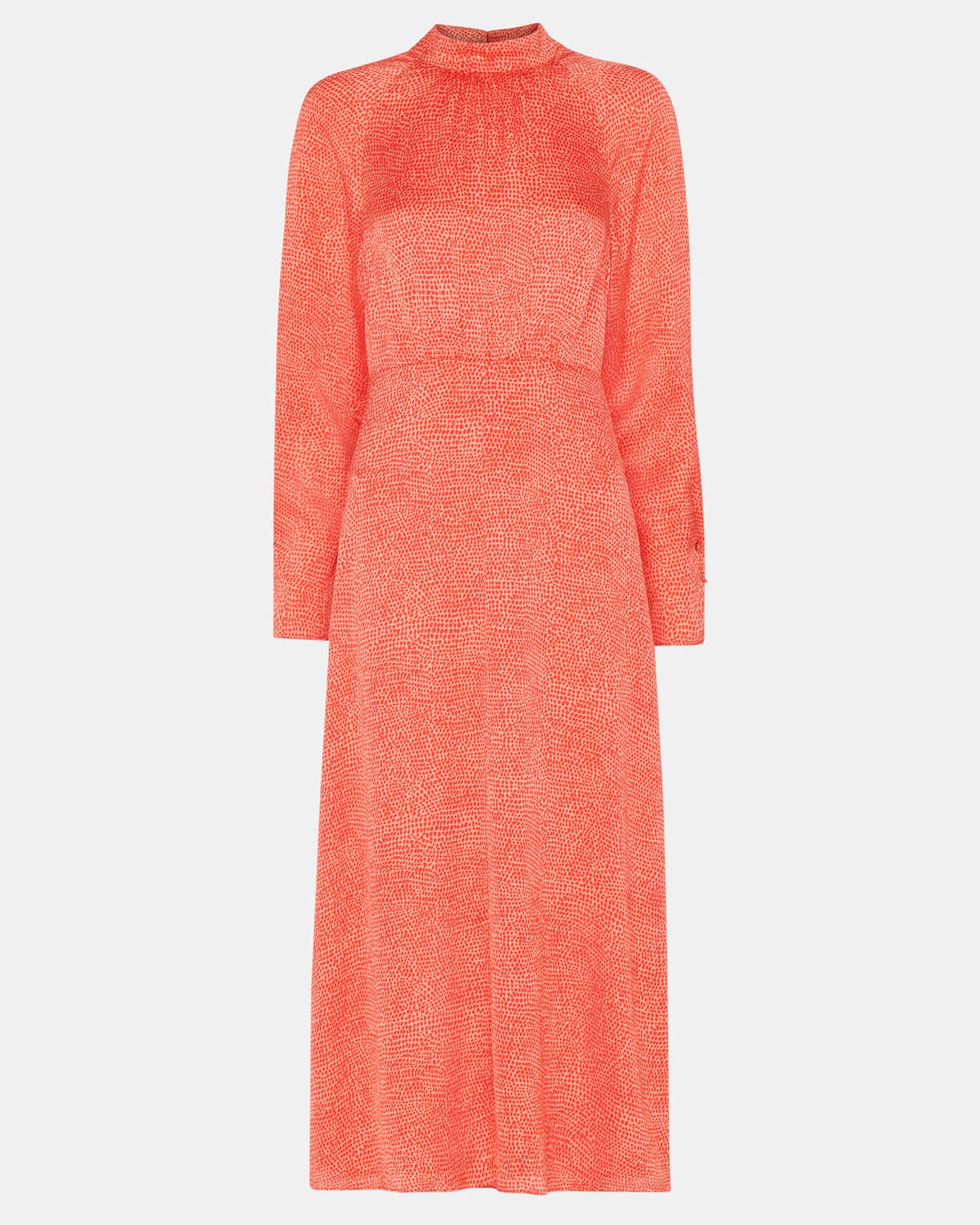 WHISTLES Pebble Spot Print Midi Dress | endource