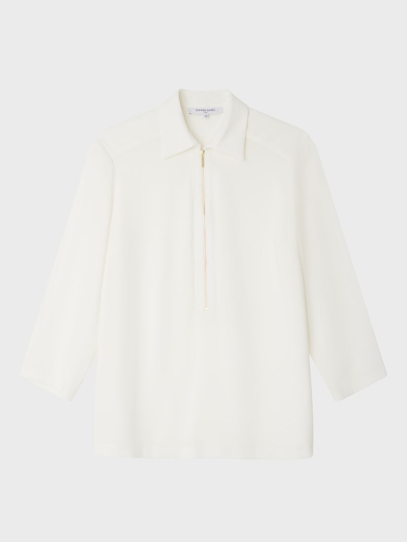 Gerard Darel Cynthia Floral Print Blouse in Ecru | endource