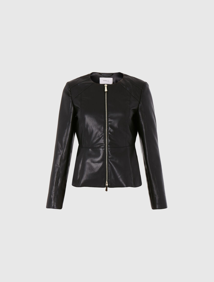 Marella Leather-Effect Jacket | endource