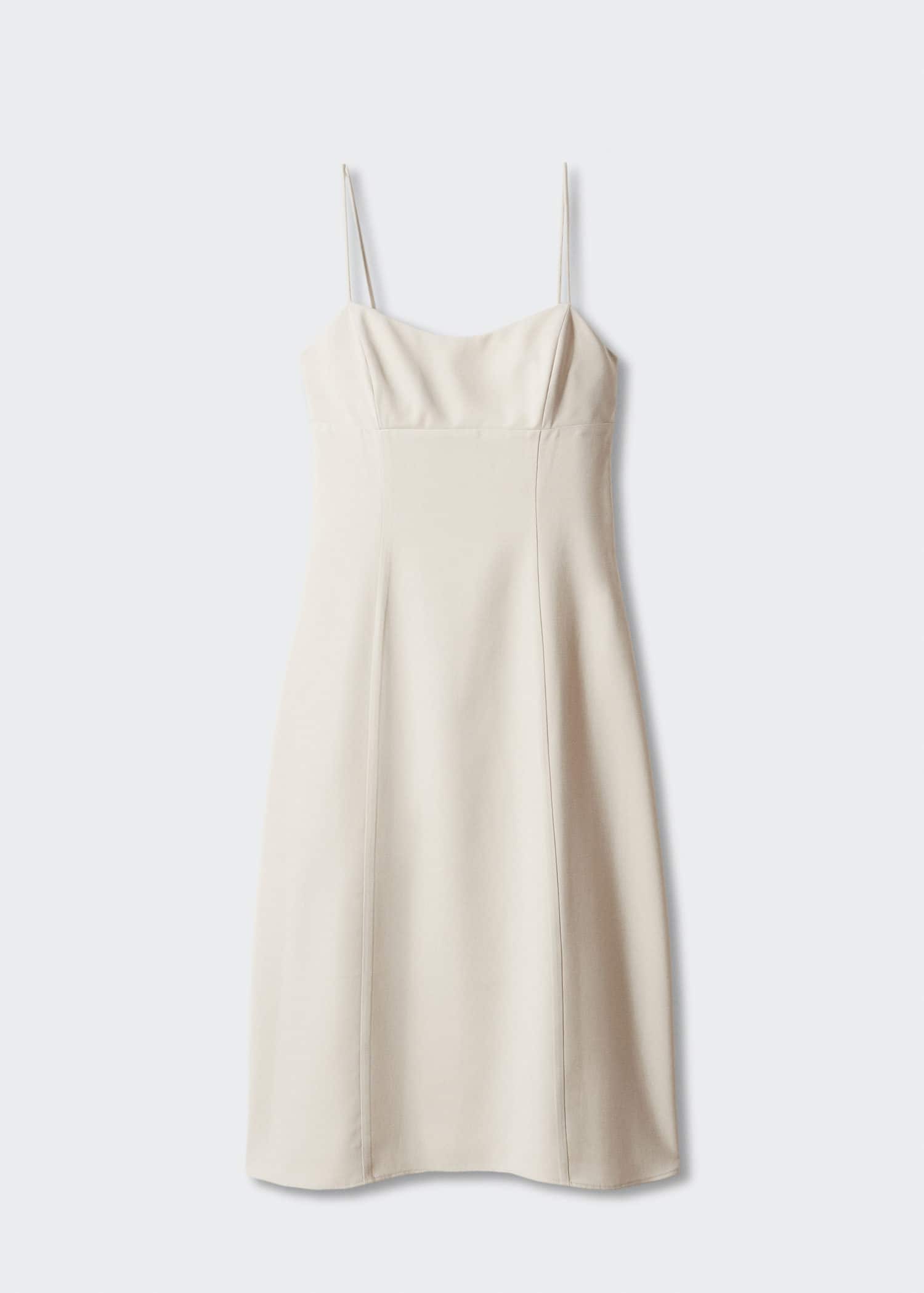 MANGO Low-Cut Midi Dress | Endource