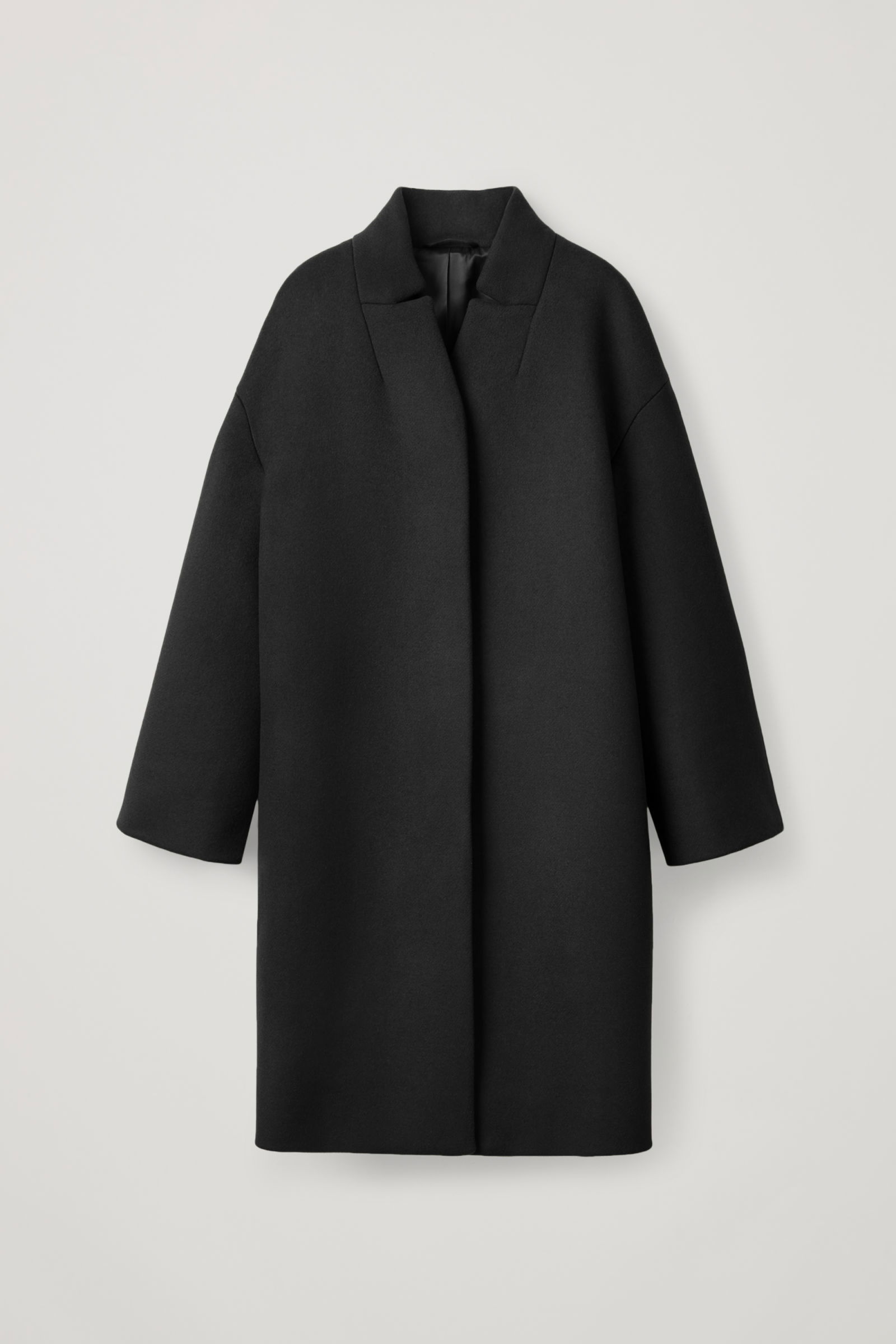COS Stand Collar Wool Coat | endource