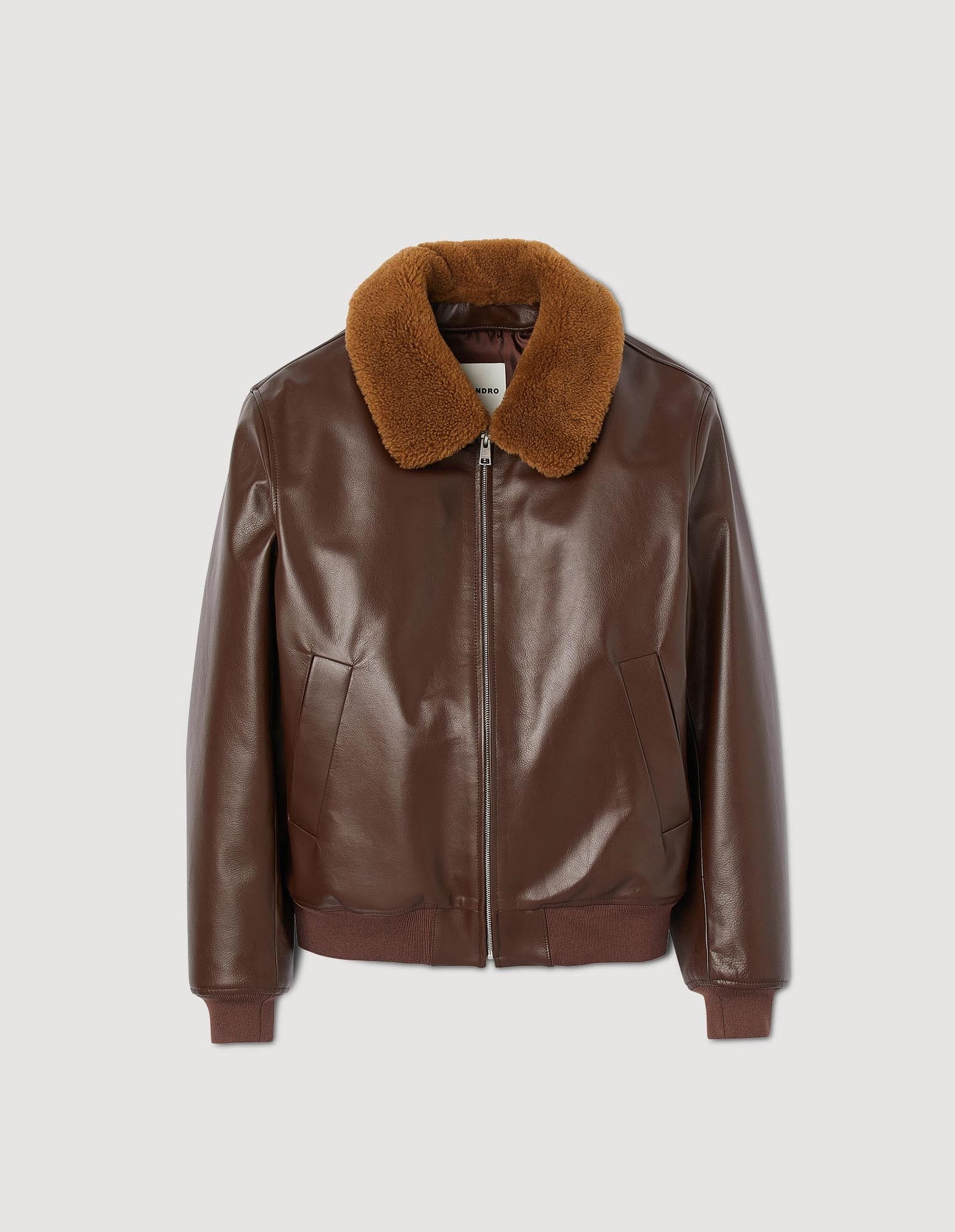 SANDRO Leather Jacket | endource