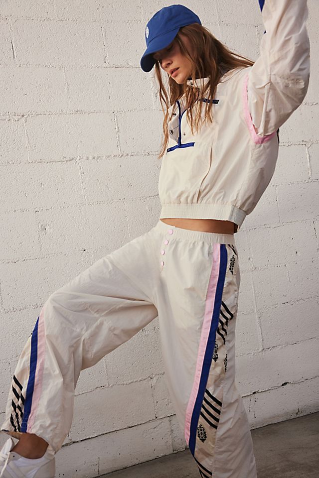 FREE PEOPLE Track In Action Pants in Ivory Combo | endource