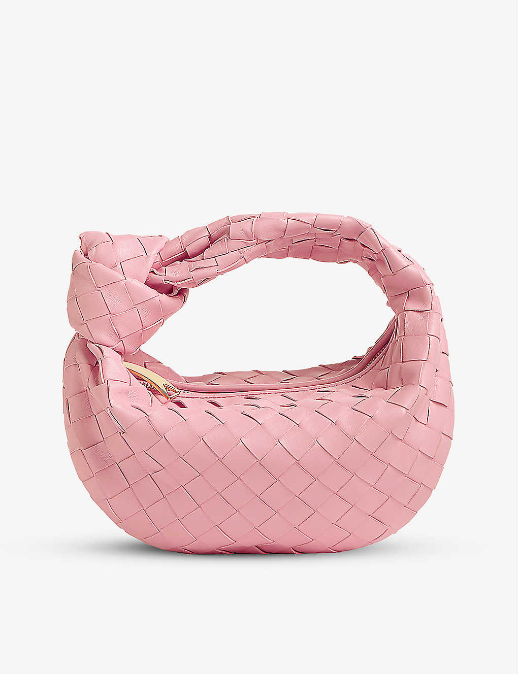 BOTTEGA VENETA Mini Jodie Intrecciato Leather Bag in RIBBON PINK | endource