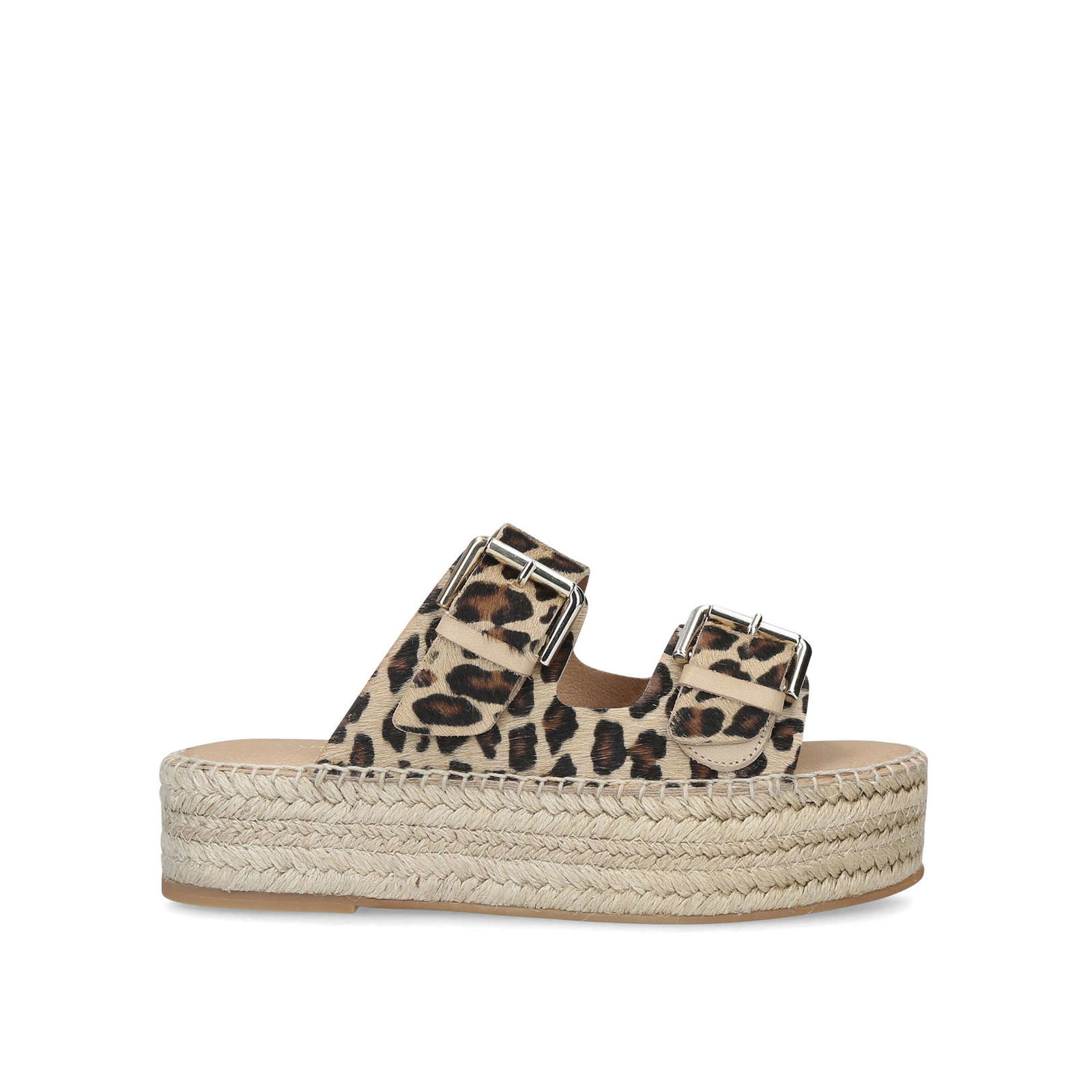 CARVELA Kleverer Leopard Print Flatform Sliders | Endource