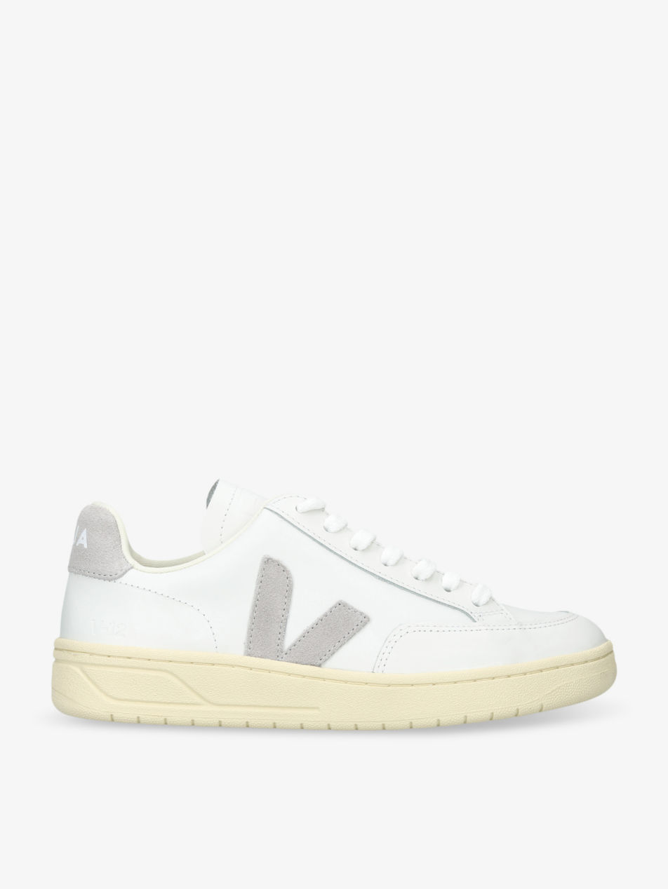 VEJA V-12 Logo-Embroidered Low-Top Trainers | endource