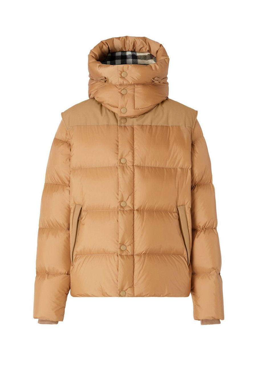 BURBERRY Detachable Sleeve Hooded Puffer Jacket | Endource