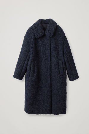COS Wool Teddy Fleece Coat | endource