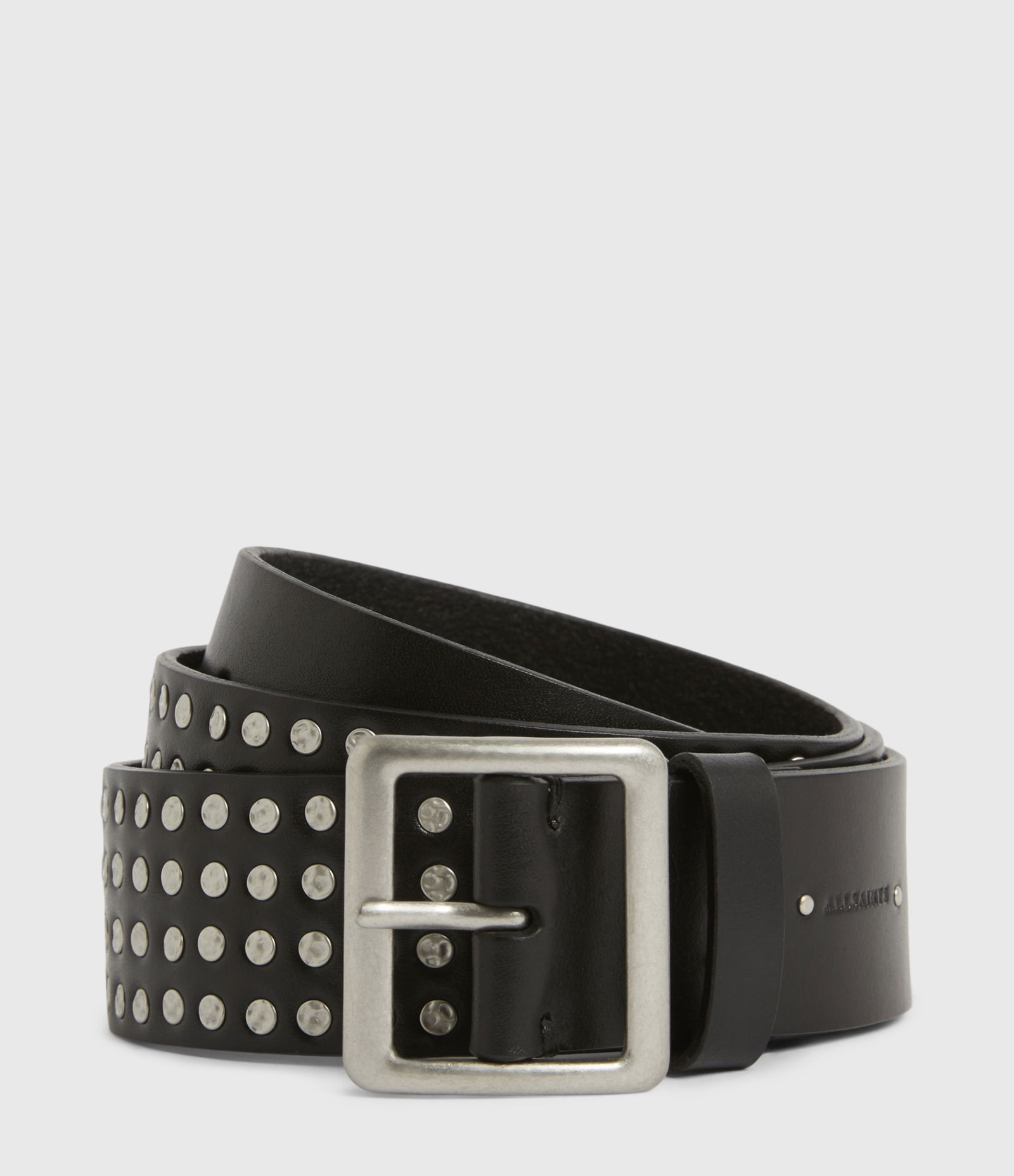 ALLSAINTS Sheena Leather Belt in Black | endource