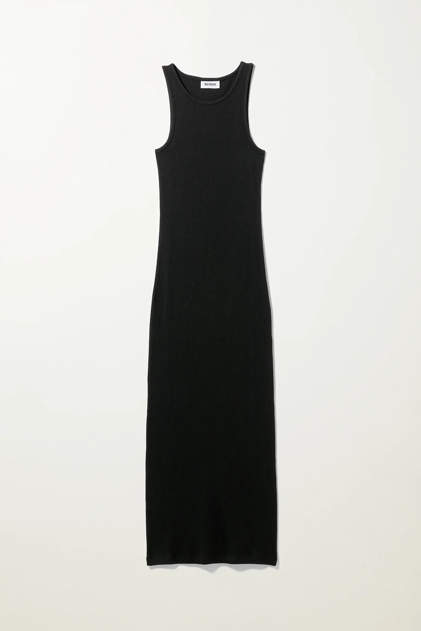 WEEKDAY Stella Tank Dress in Black | endource