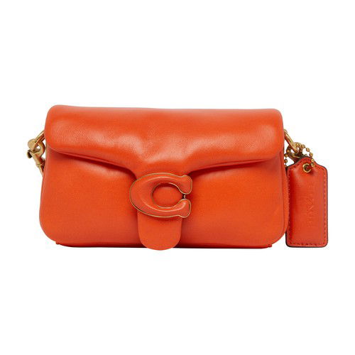 COACH Leather Covered C Closure Pillow Tabby Shoulder Bag 18 in B4 Sun ...