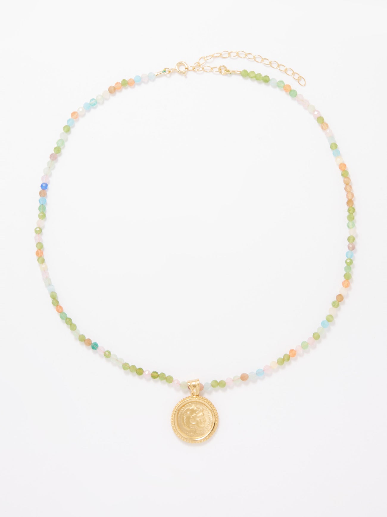 HERMINA ATHENS Hercules Crystal & Gold-Plated Necklace in Gold | Endource HERMINA ATHENS Hercules Crystal & Gold-Plated Necklace in Gold | Endource