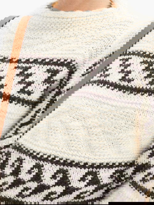 ISABEL MARANT ÉTOILE Suri Patterned Wool-Blend Sweater in Ivory | endource