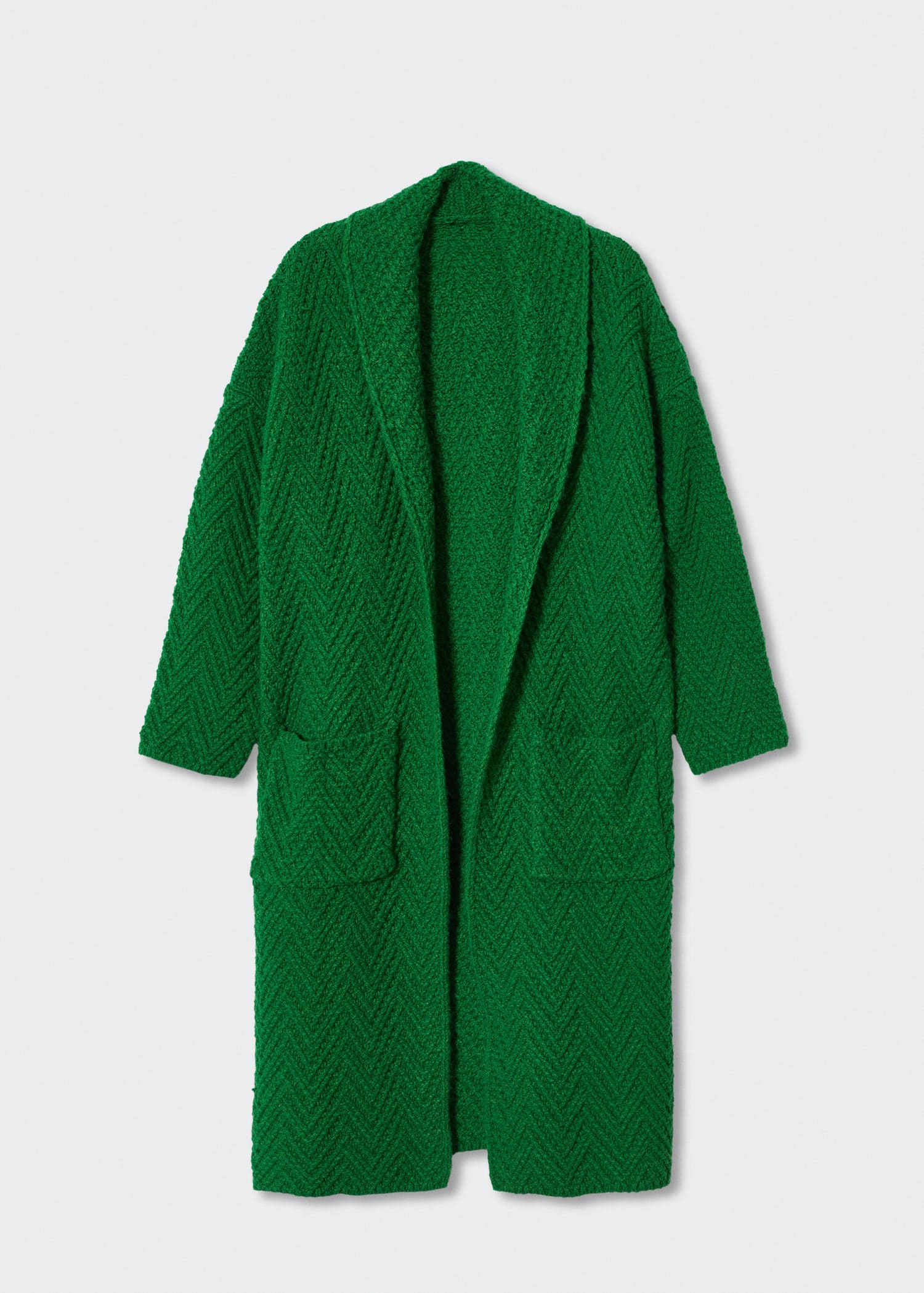 MANGO Textured Knit Cardigan | endource