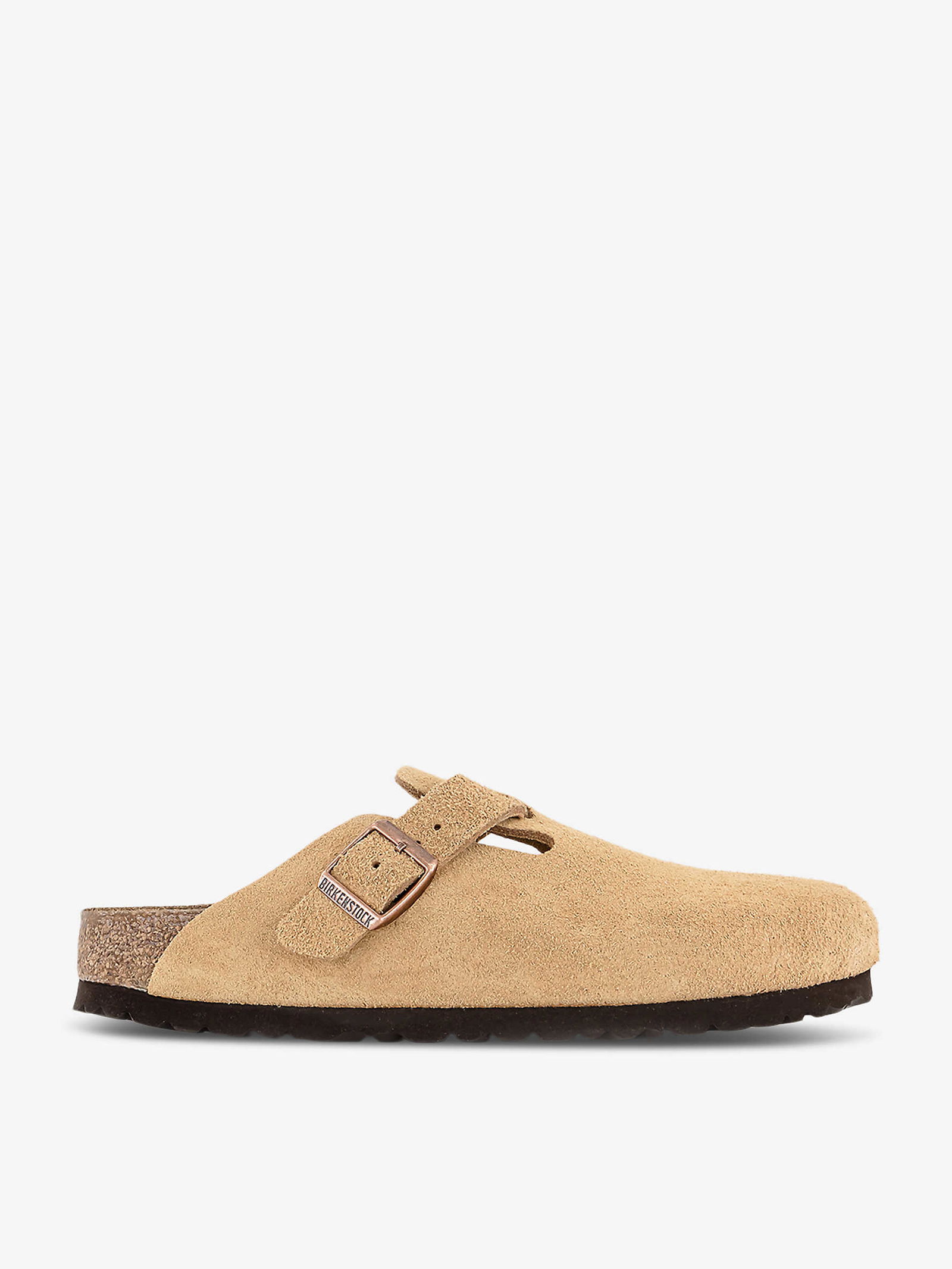 BIRKENSTOCK Boston Suede Clogs in LATTE CREAM SUEDE | endource