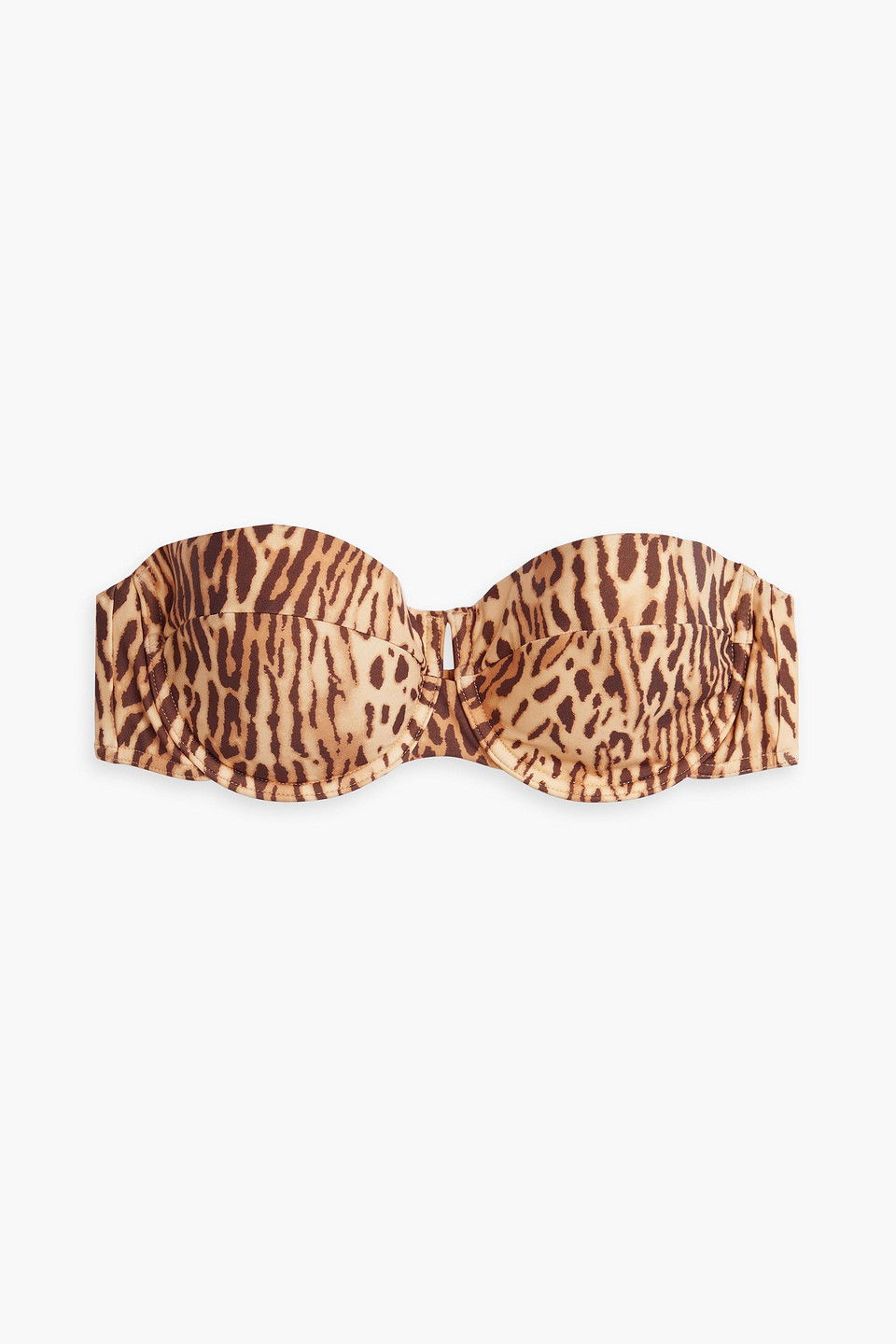 ZIMMERMANN Leopard-Print Bikini Top in Animal Print | Endource