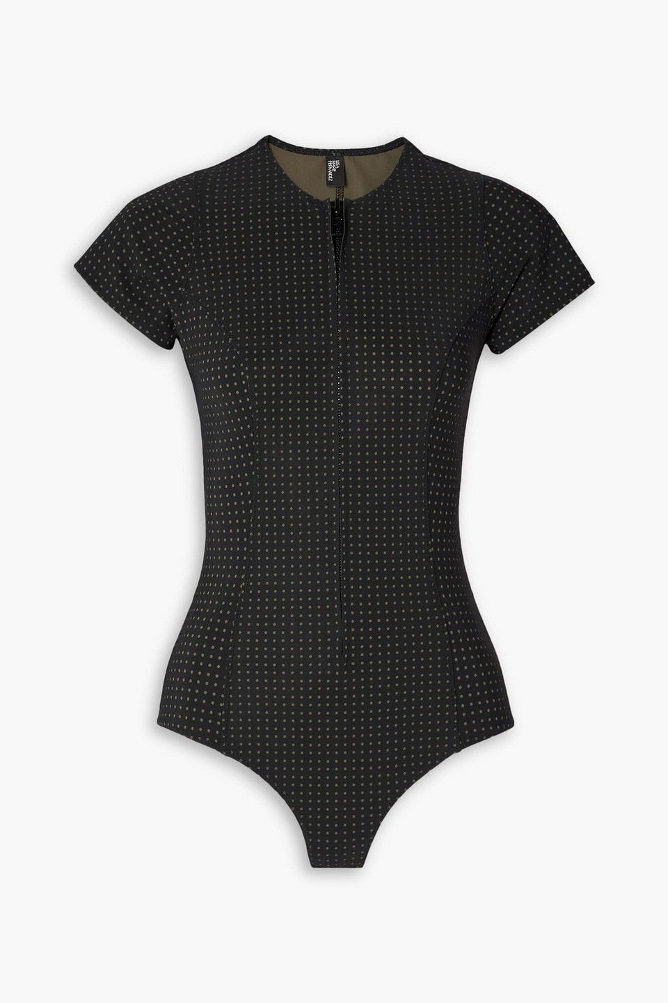 LISA MARIE FERNANDEZ Farrah Polka-Dot Swimsuit | endource