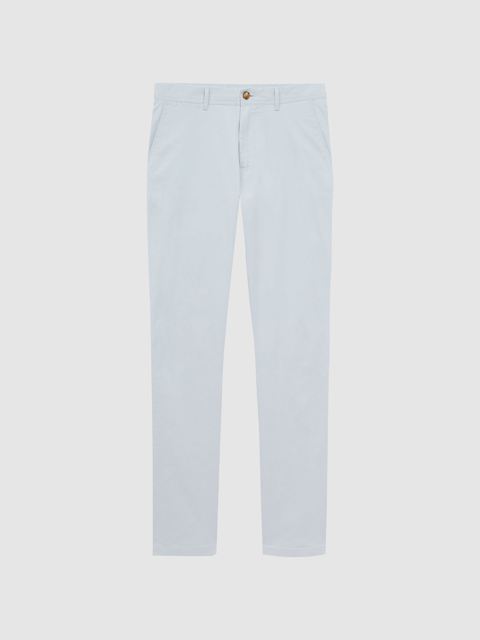 REISS Pitch Slim Fit Washed Chinos in Soft Blue | Endource