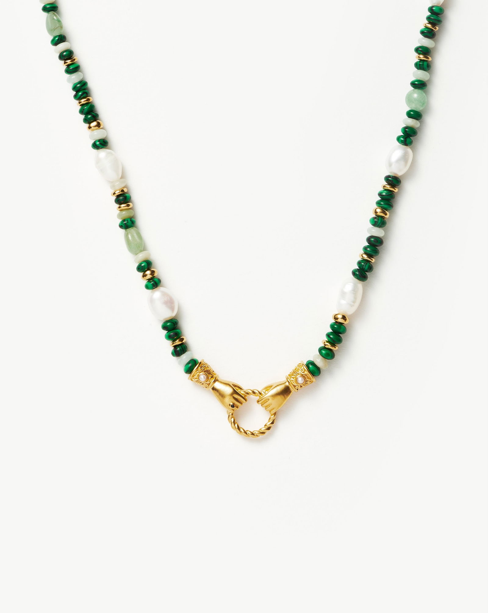 MISSOMA Missoma x Harris Reed - In Good Hands Beaded Gemstone Necklace ...