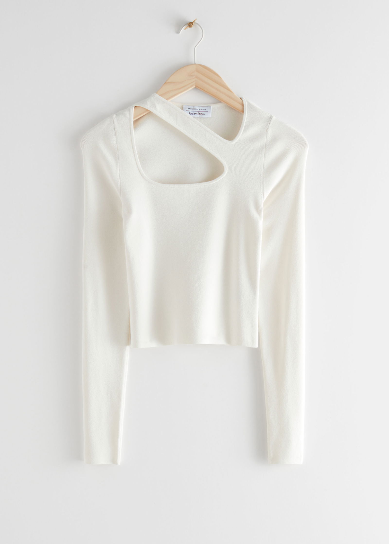 & OTHER STORIES Long Sleeve Cut Out Knit Top | Endource