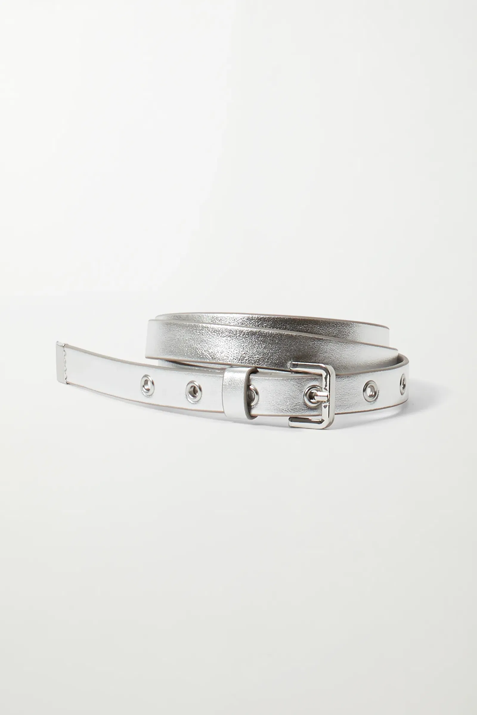 WEEKDAY Shine Belt in Silver | endource