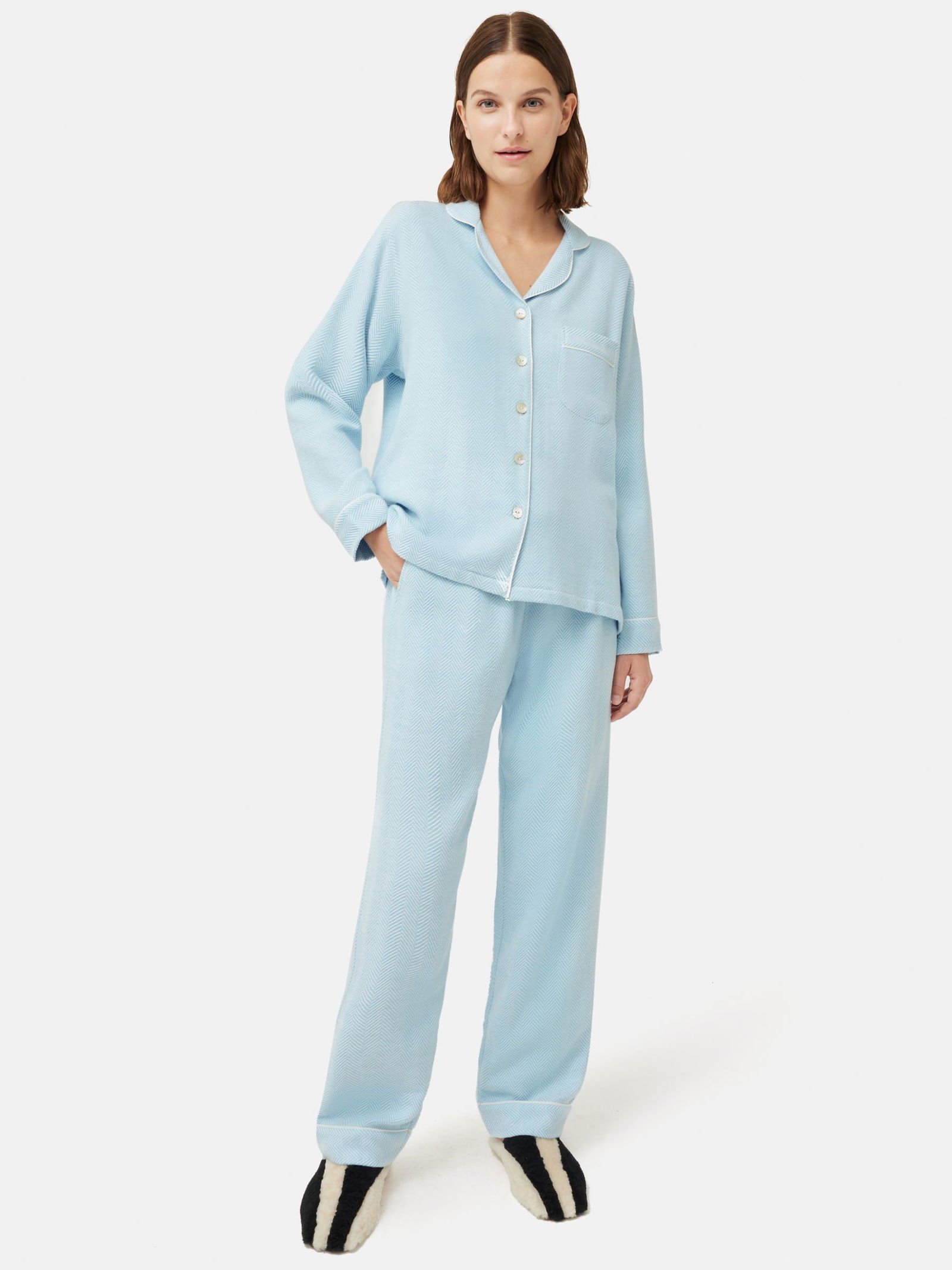 JIGSAW Herringbone Pyjama Set | Endource