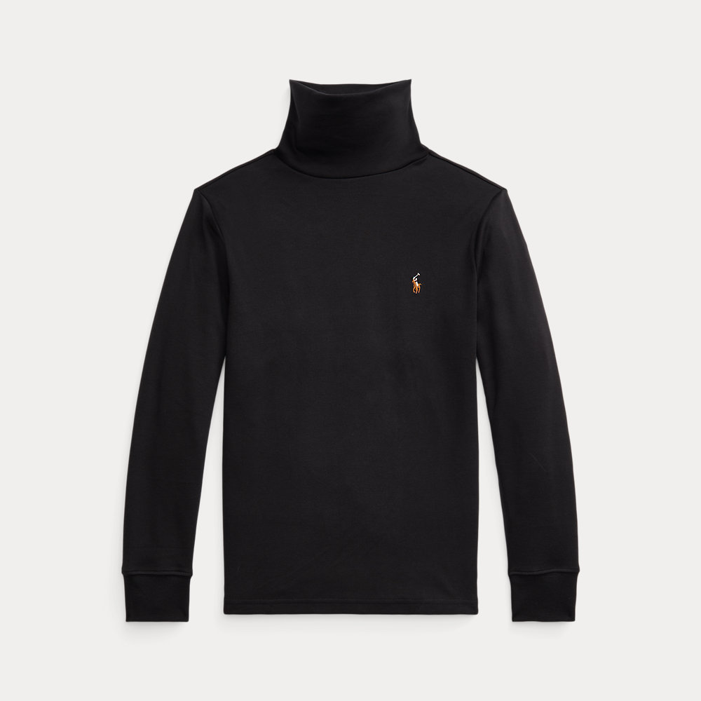 RALPH LAUREN Cotton Interlock Roll Neck | endource