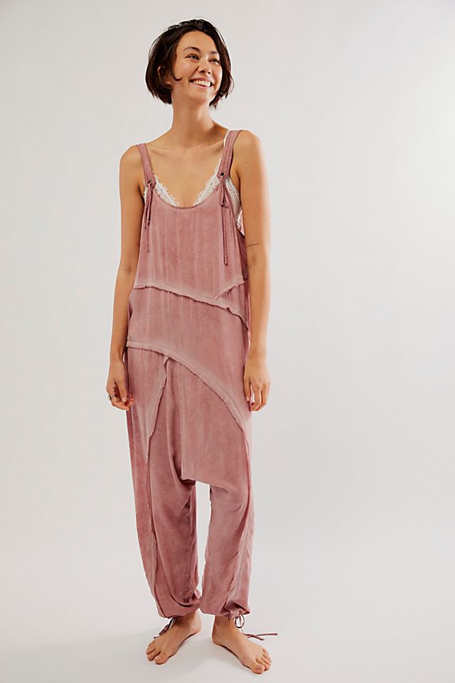 FREE PEOPLE Intimately - Act Natural Shapeless Romper in Milk Chocolate ...