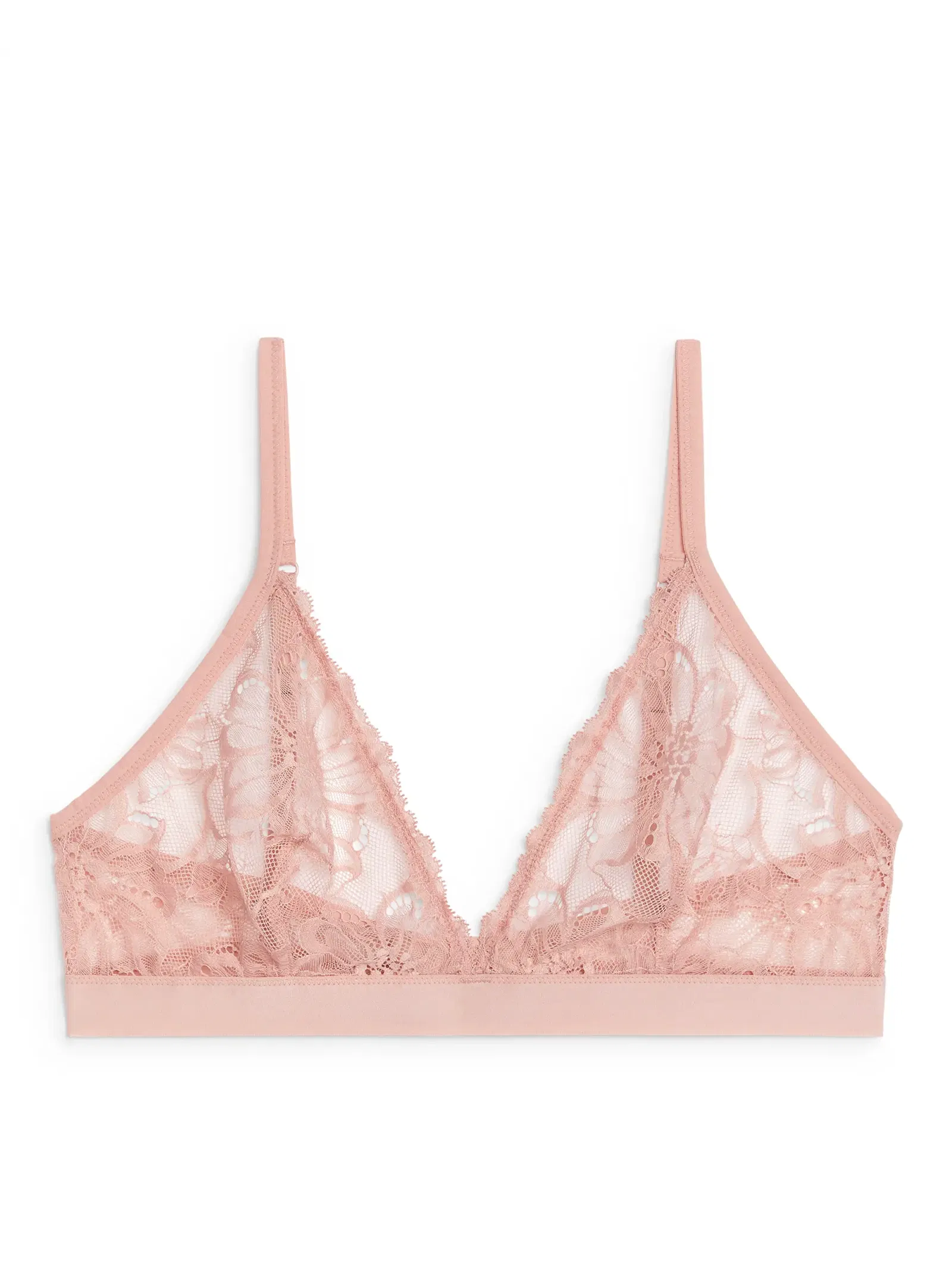 Arket Lace Bra In Dusty Pink Endource