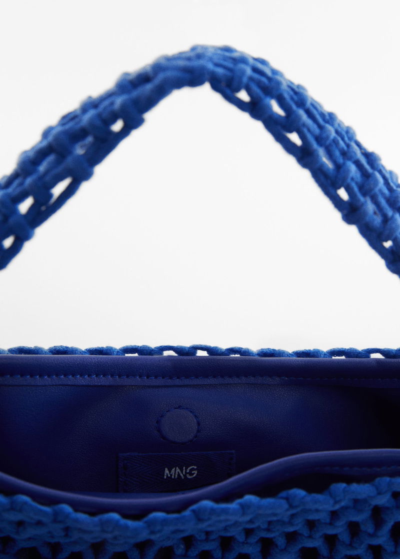 MANGO Crochet Shoulder Bag | Endource