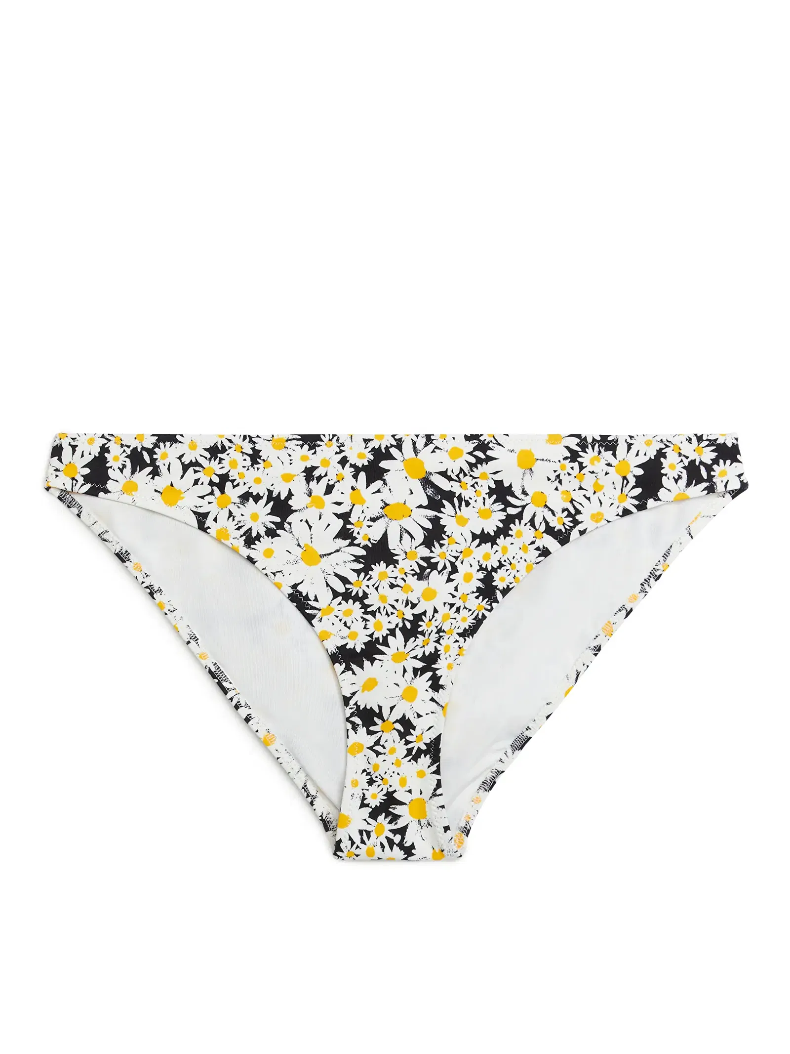 ARKET Low Waist Bikini Bottom in Blue/Daisy Flowers | endource
