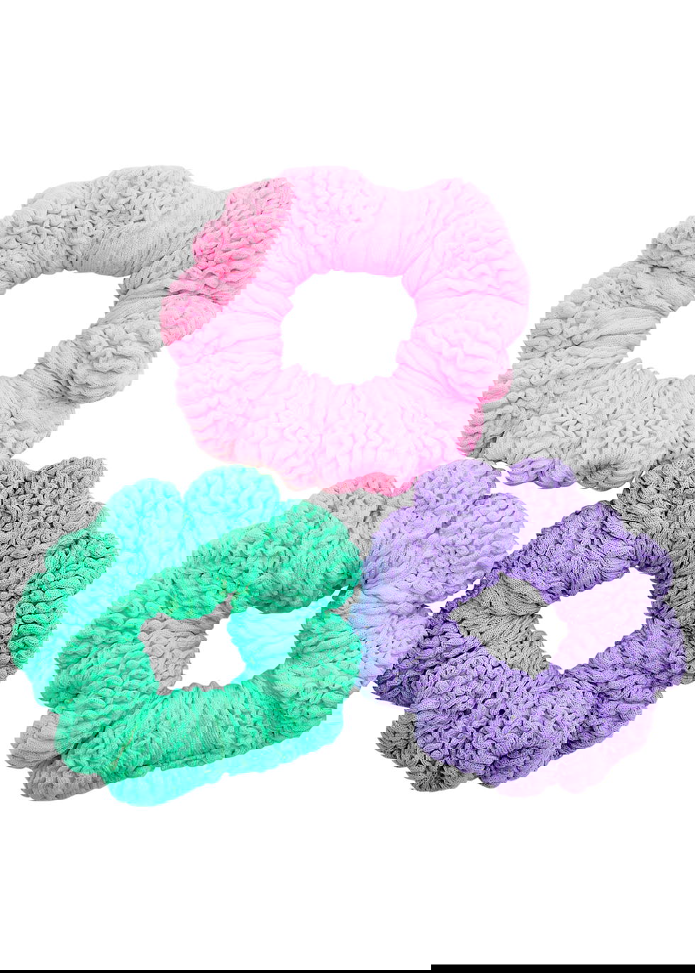 HUNZA G Seersucker Scrunchie Set | endource