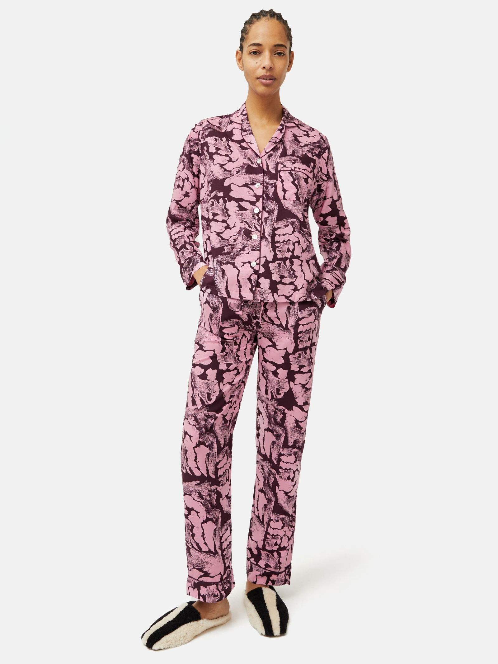 JIGSAW Ink Wave Print Pyjamas | endource