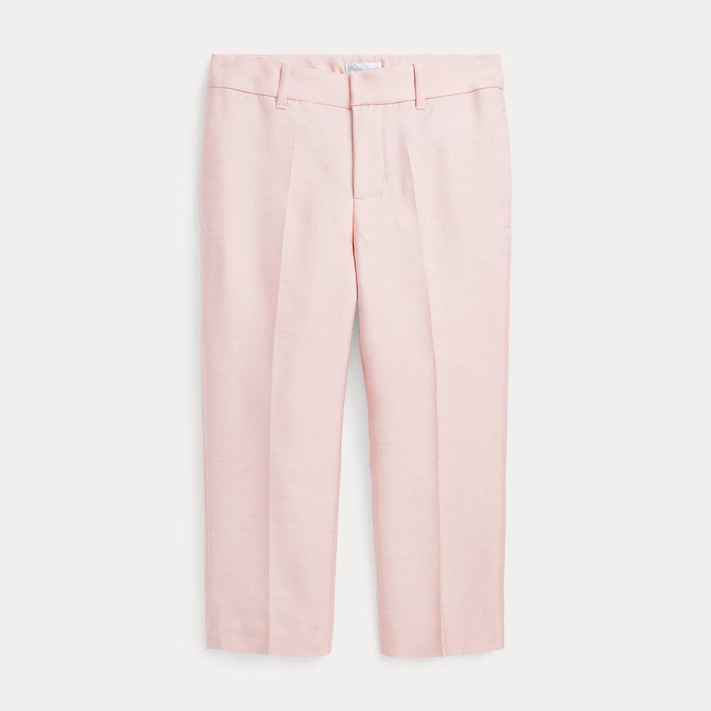 RALPH LAUREN Stretch Faille Tuxedo Trouser in Pink | Endource