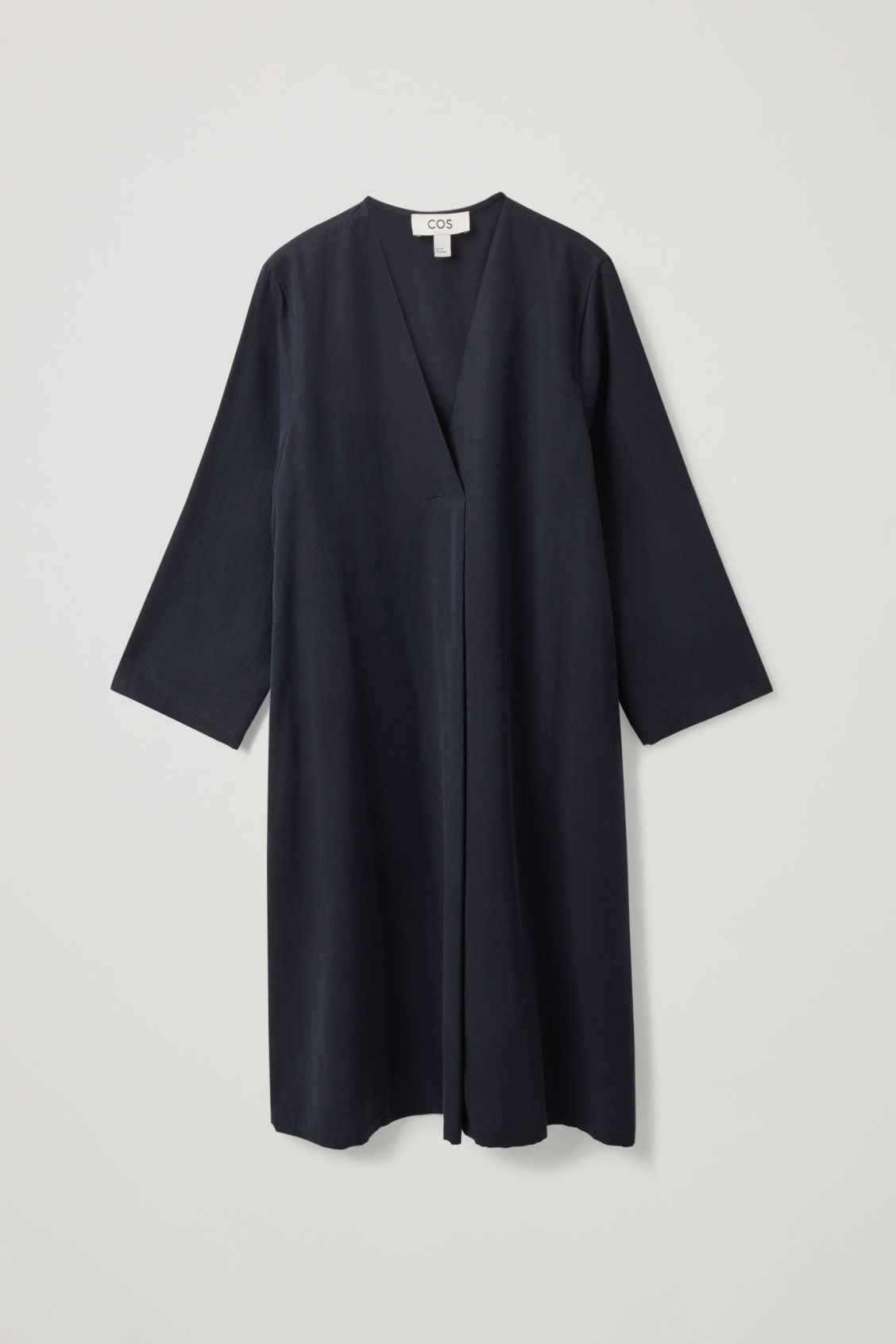 COS V-Neck Tunic Dress in DARK NAVY | endource