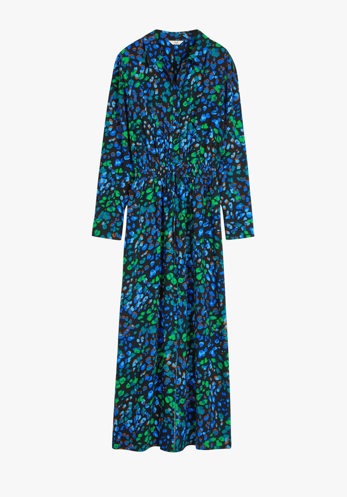 HUSH Ailsa Midi Dress in Bright Multi/Animal Multi | Endource