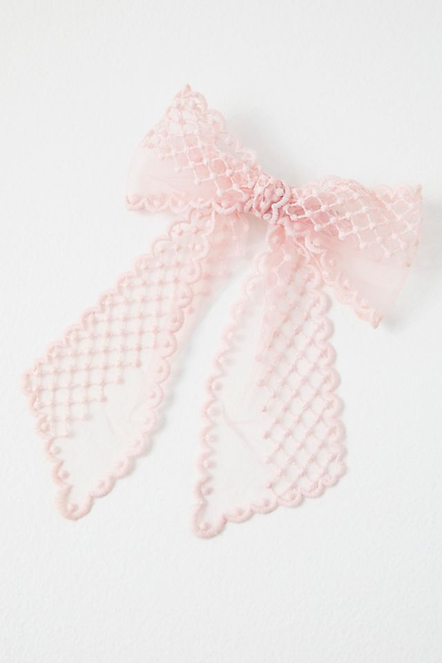 FREE PEOPLE Lover Of The Night Lacey Bow in Pink | endource