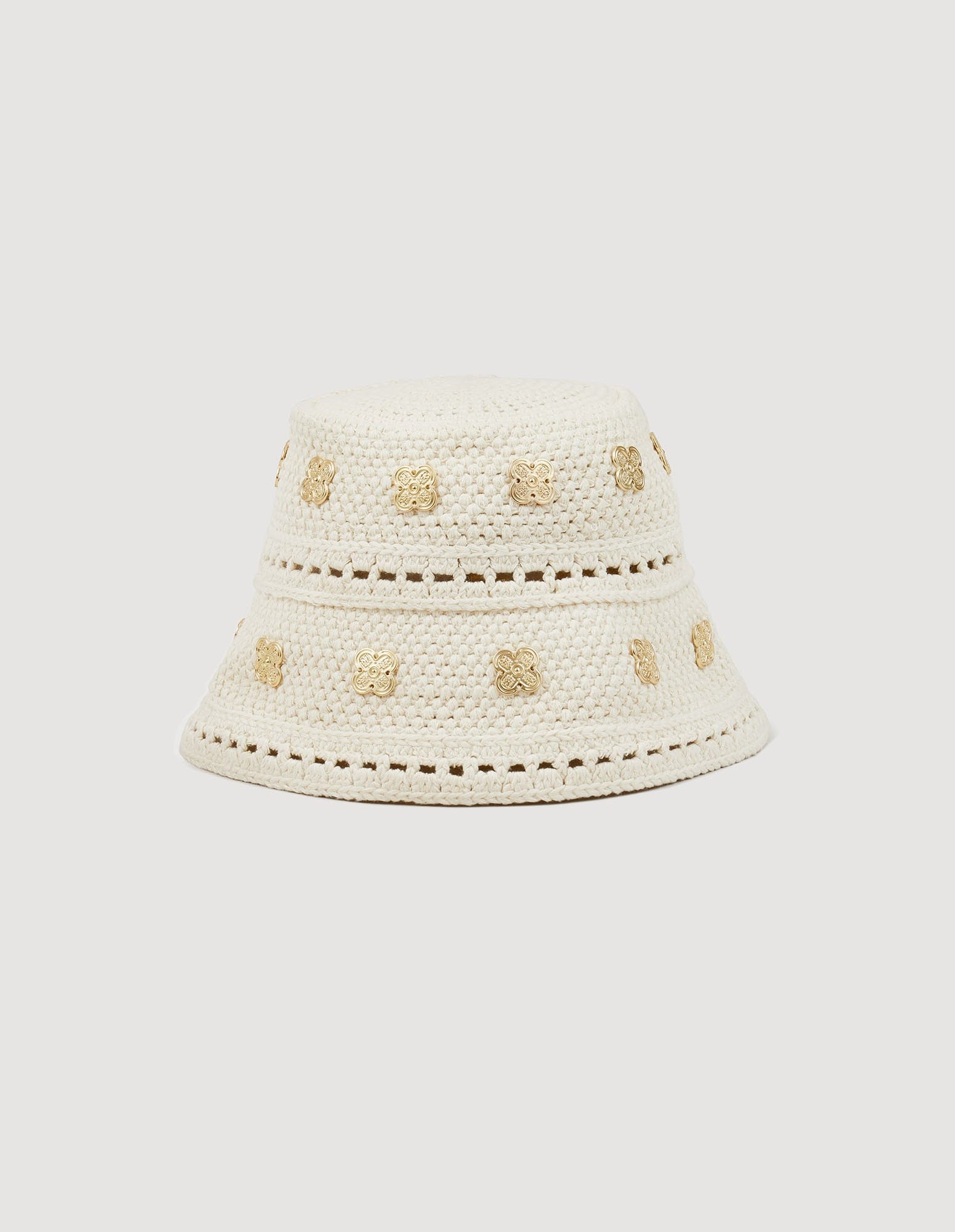 SANDRO Crochet Hat With Sequins | endource
