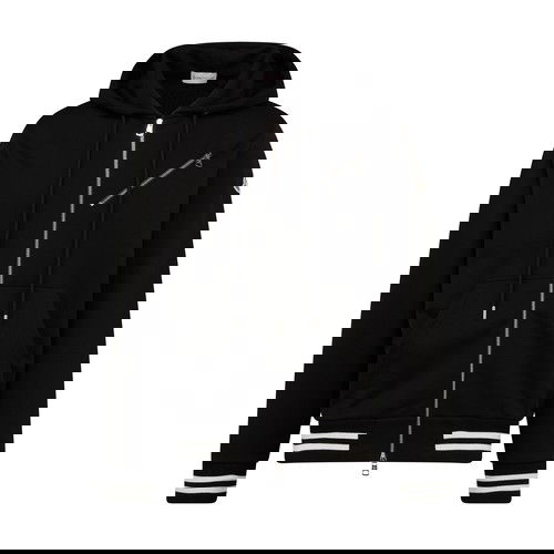 MONCLER Zip Up Cardigan in Black | Endource