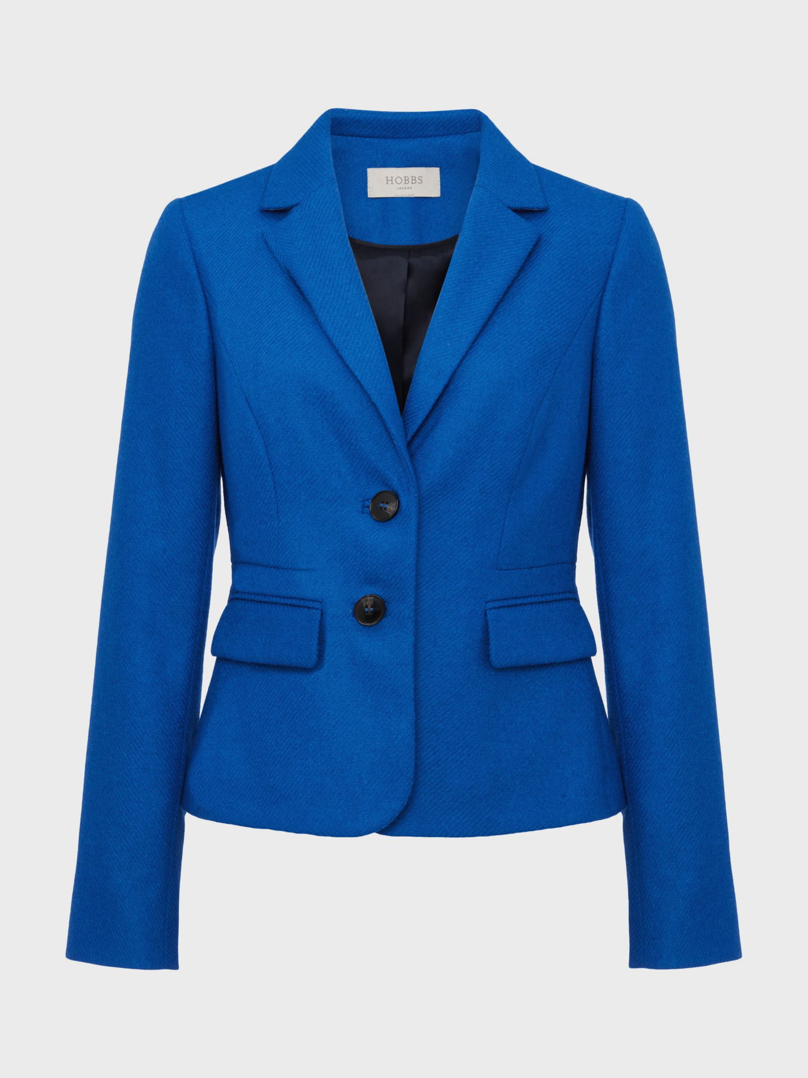 HOBBS Hackness Wool Tweed Jacket in Electric Blue | endource