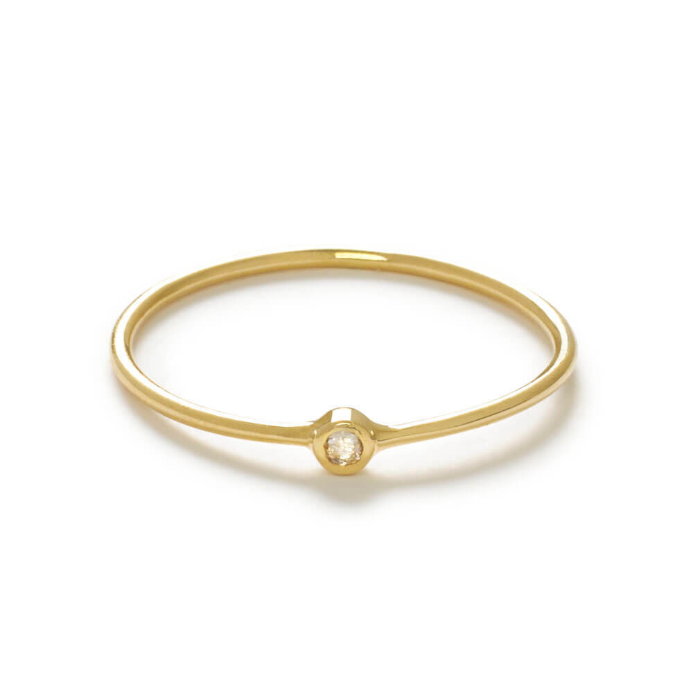 THE ALKEMISTRY 18ct Yellow Gold And Diamond Flow Ring | Endource