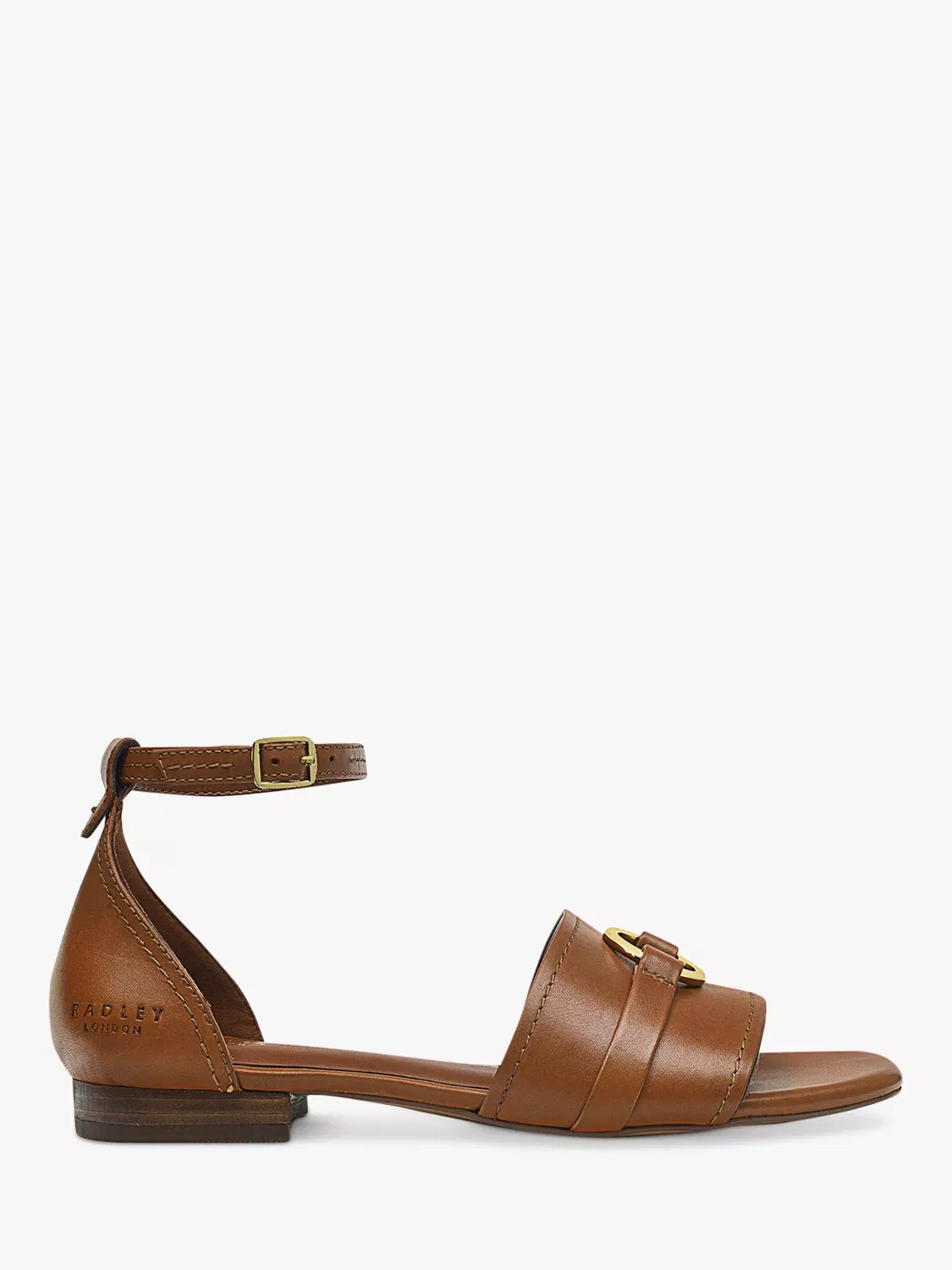 RADLEY Caradoc Crescent Leather Sandals in Tan | Endource