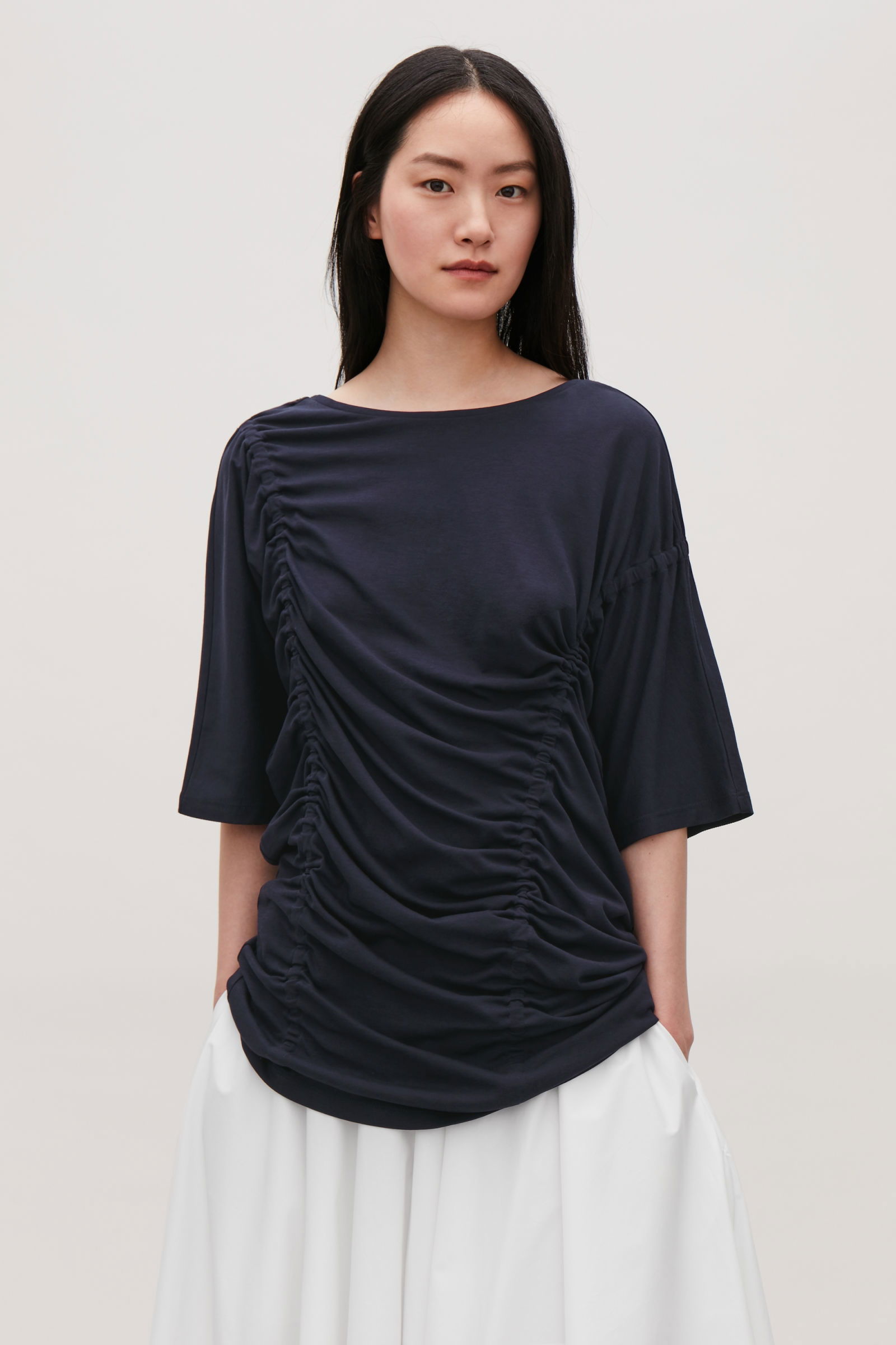 COS Gathered Jersey Tunic | Endource