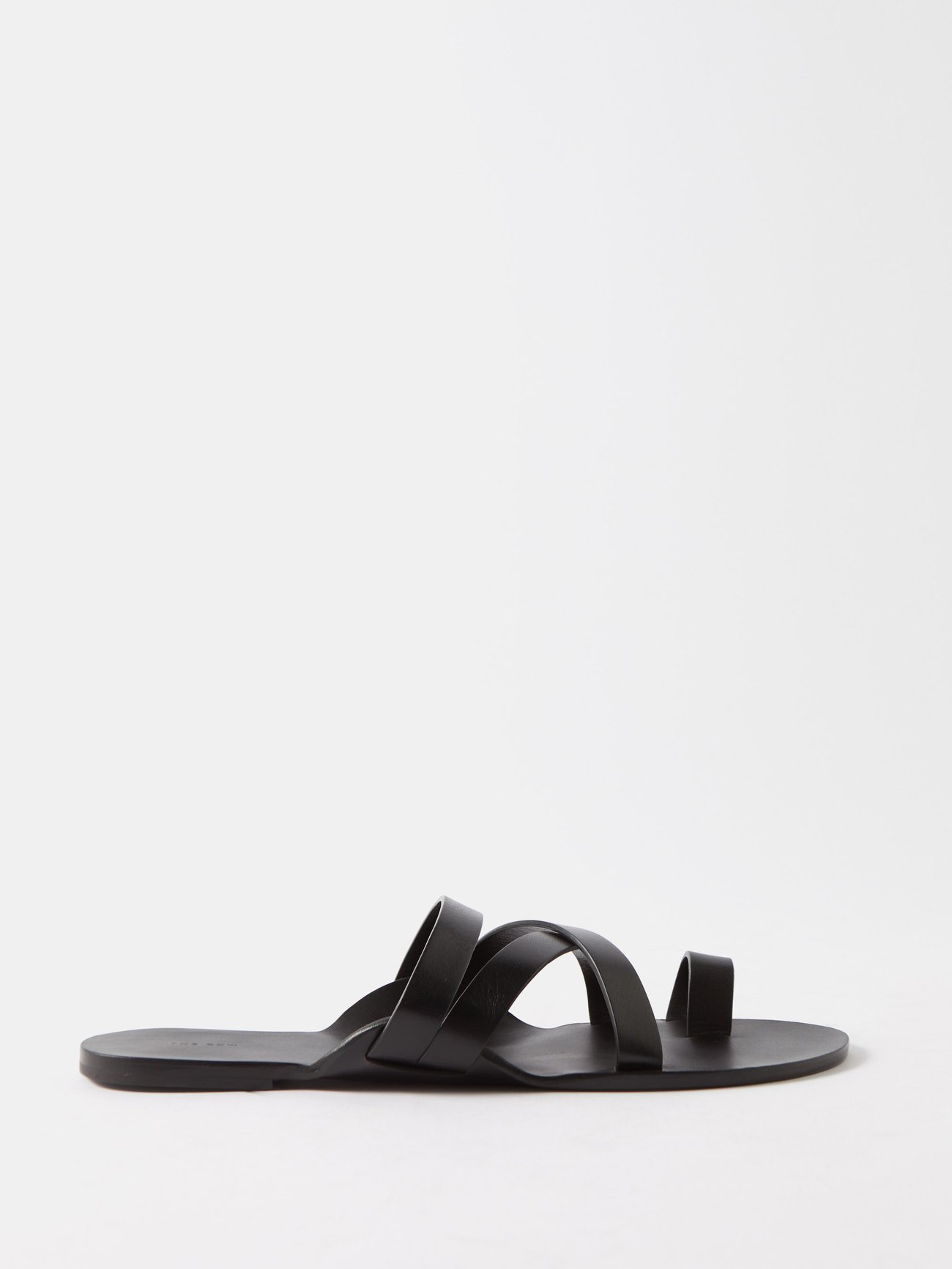 THE ROW Kris Crossover Leather Sandals | endource