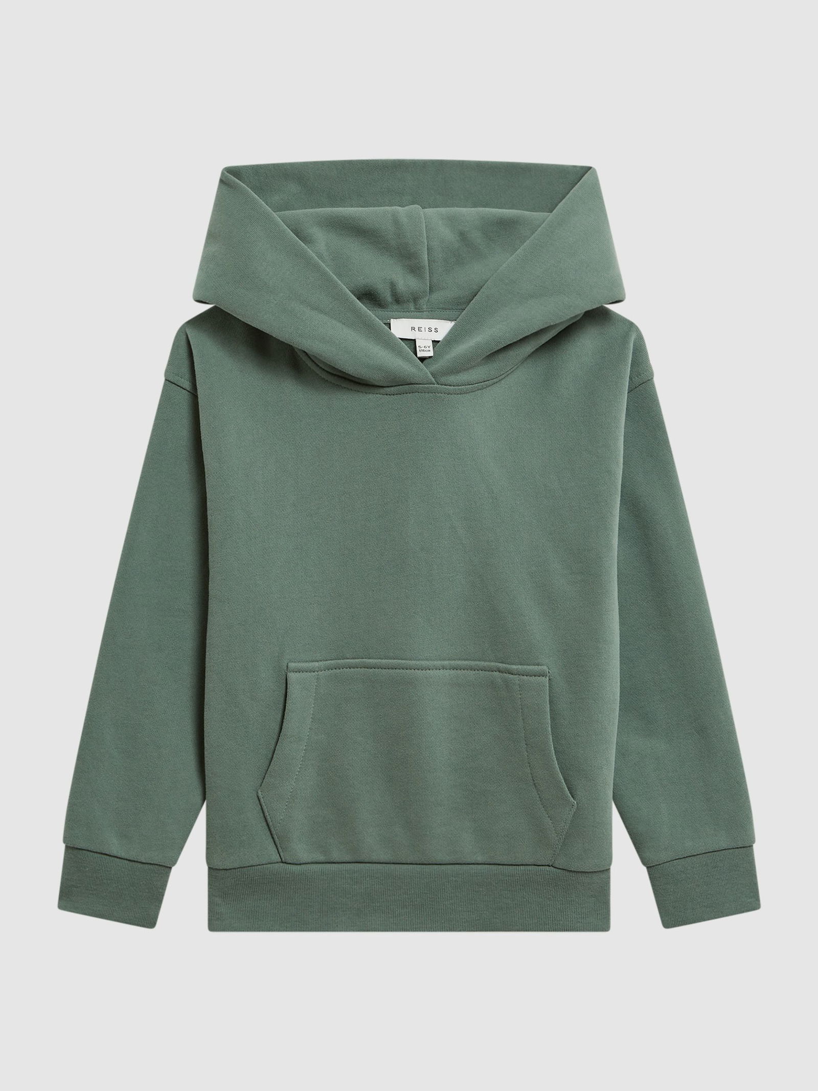 REISS Alexander Oversized Hoodie in Fern Green | endource