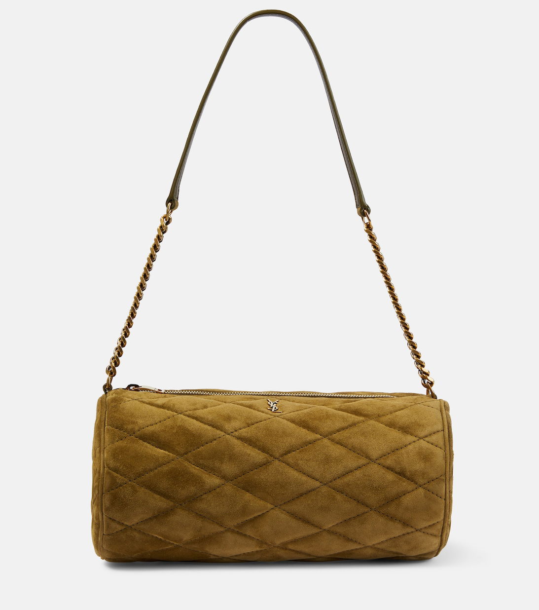 SAINT LAURENT Sade Small Quilted Suede Shoulder Bag | endource