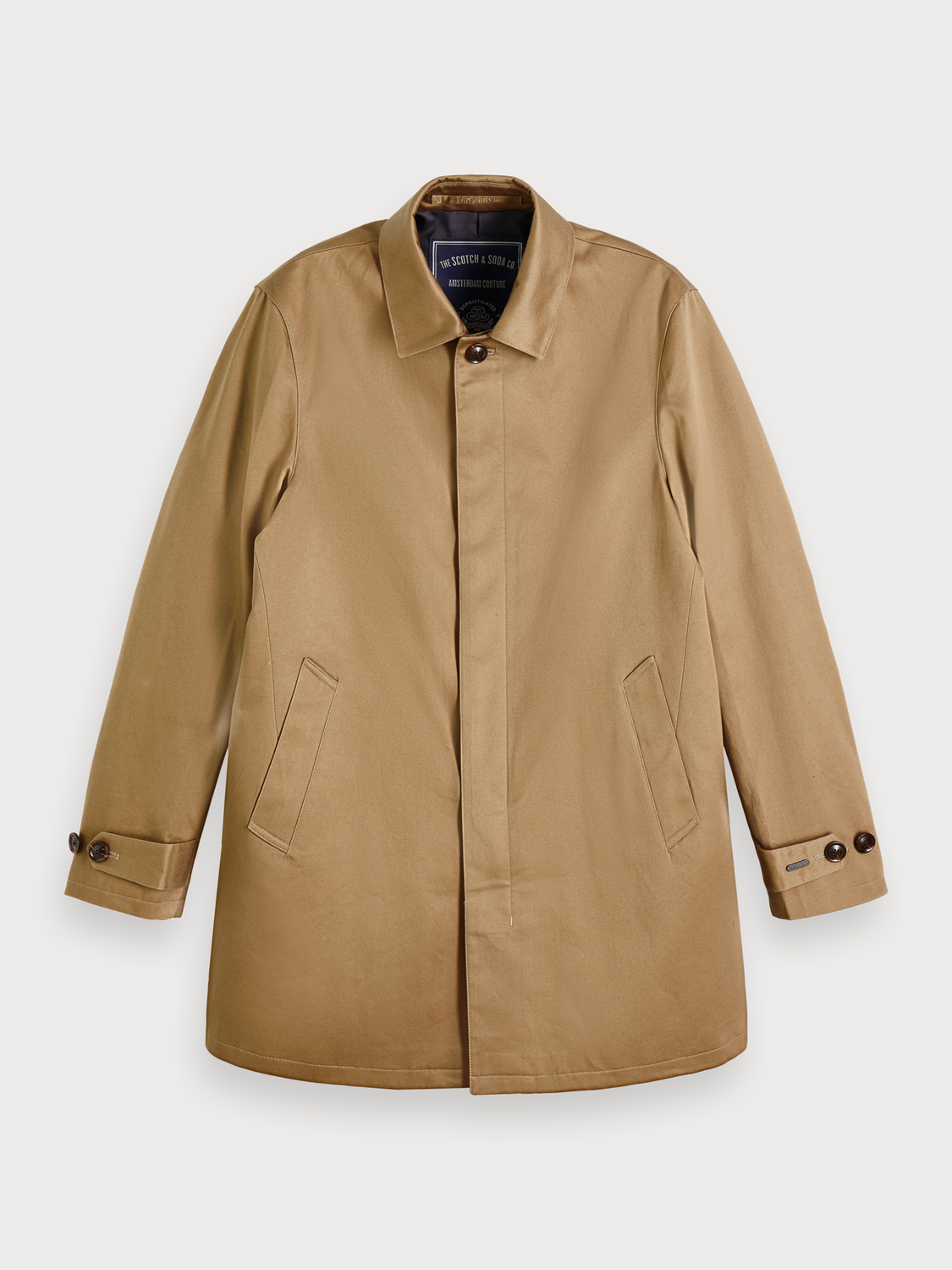 SCOTCH & SODA Classic Trench Coat in Sandstorm | endource