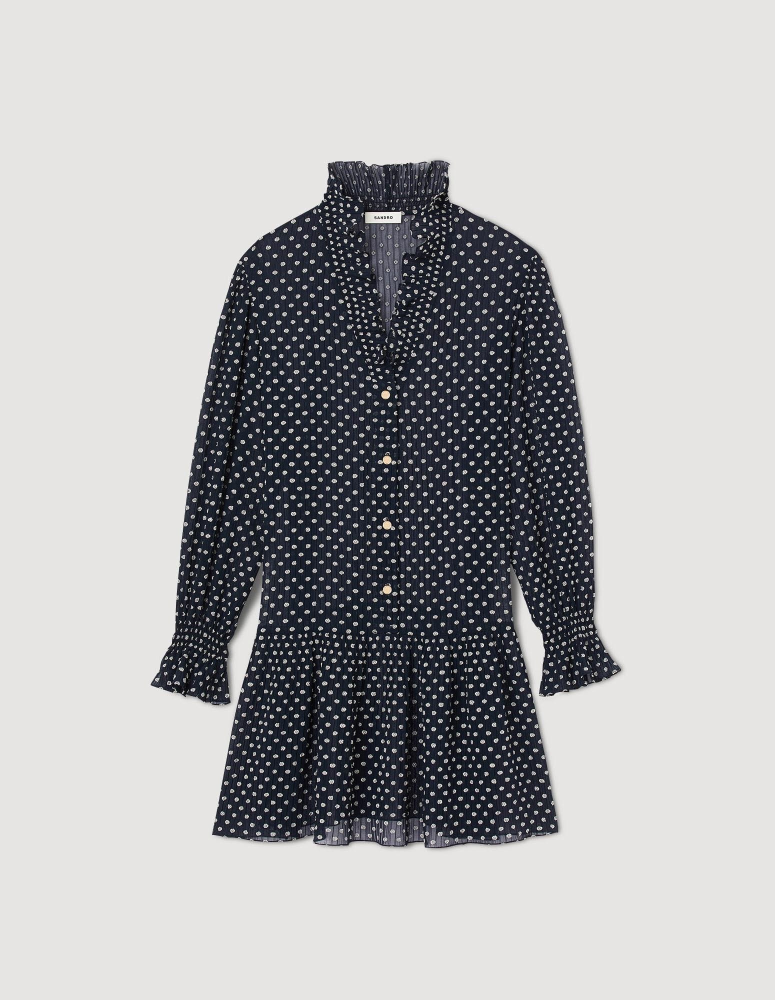 SANDRO Short Polka Dot Dress | endource