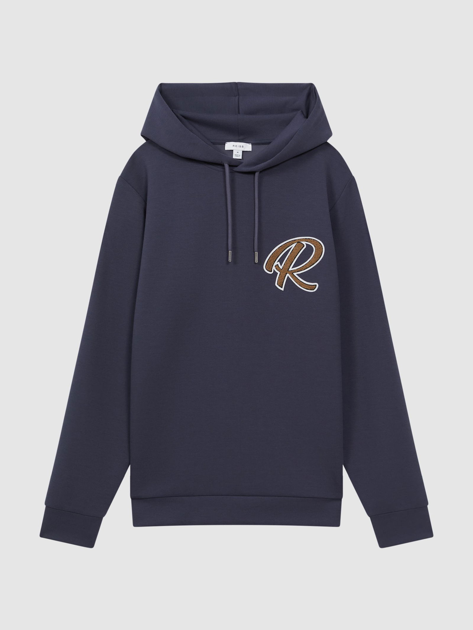 REISS Fabien R Loungewear Hoodie in Airforce Blue | endource